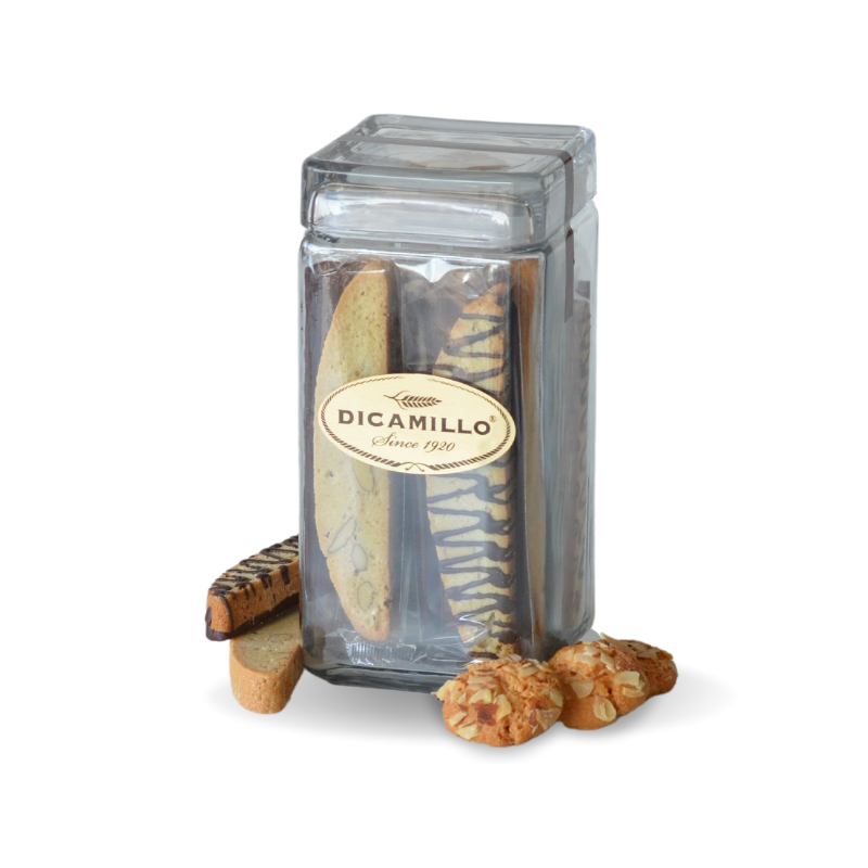 BISCOTTI GLASS CUBOID JAR – DiCamillo Bakery