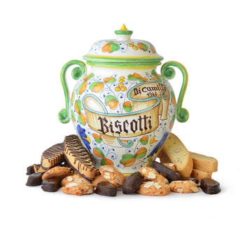 Biscotti Cookie Jars from Italy | Italian Ceramic Biscotti Jars ...